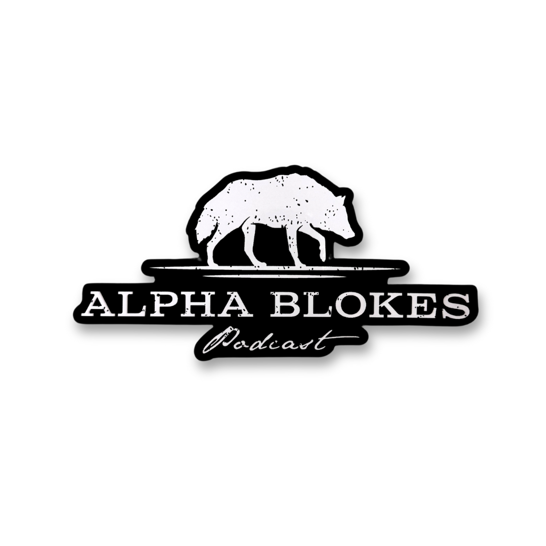 OG STICKER WHITE – Alpha Blokes